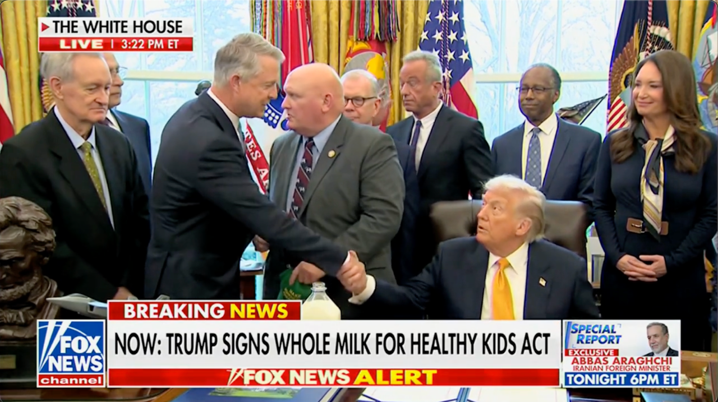 Senator Marshall’s Whole Milk for Healthy Kids Act Signed into Law ...